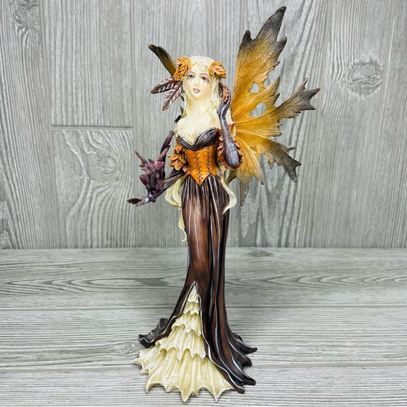 Accents | Coral Woodland Resin Fairy Mythical Elegant Enchanting ...